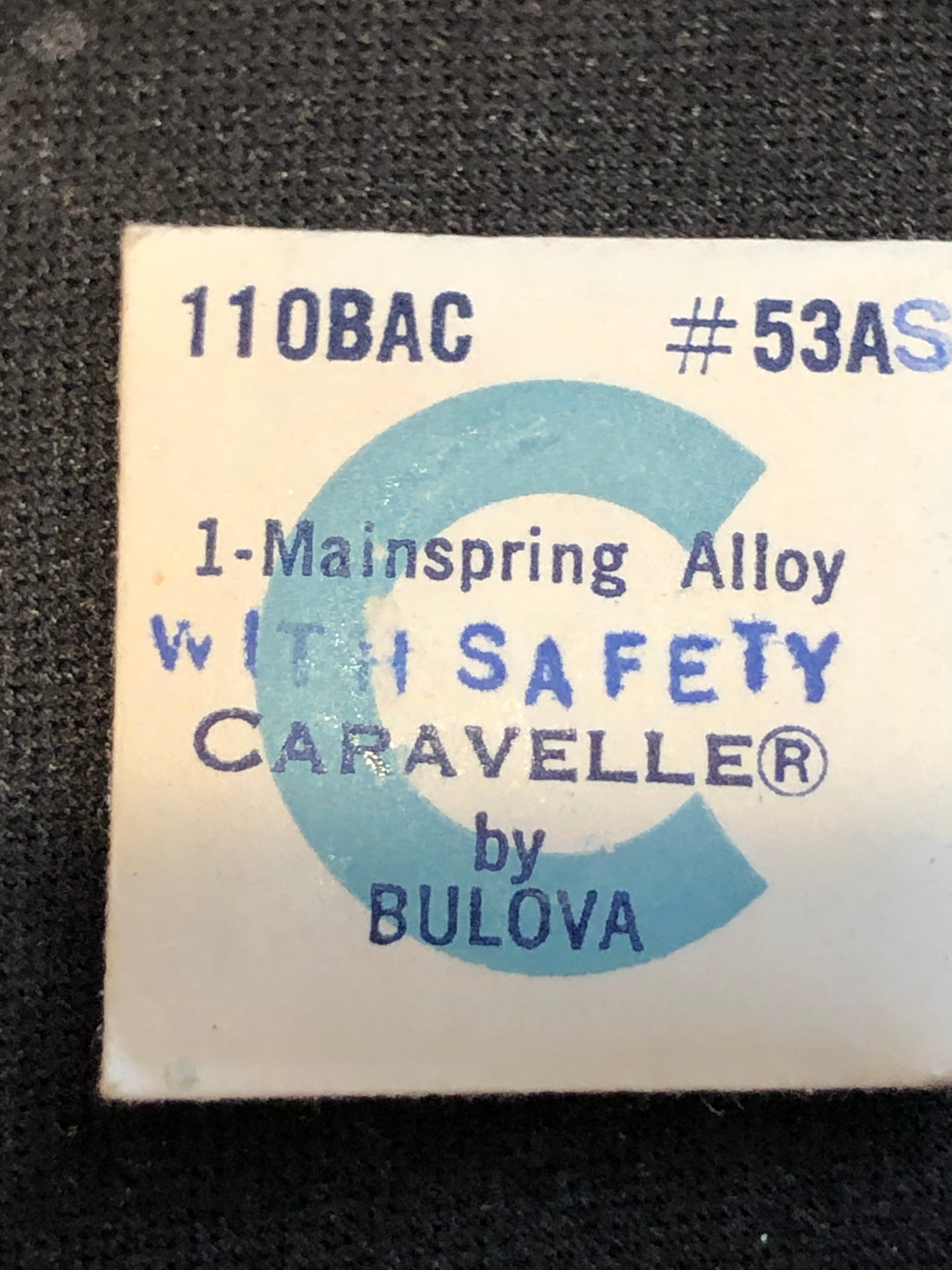 Bulova Factory Mainspring for Caravelle caliber 11OBAC - Alloy ...