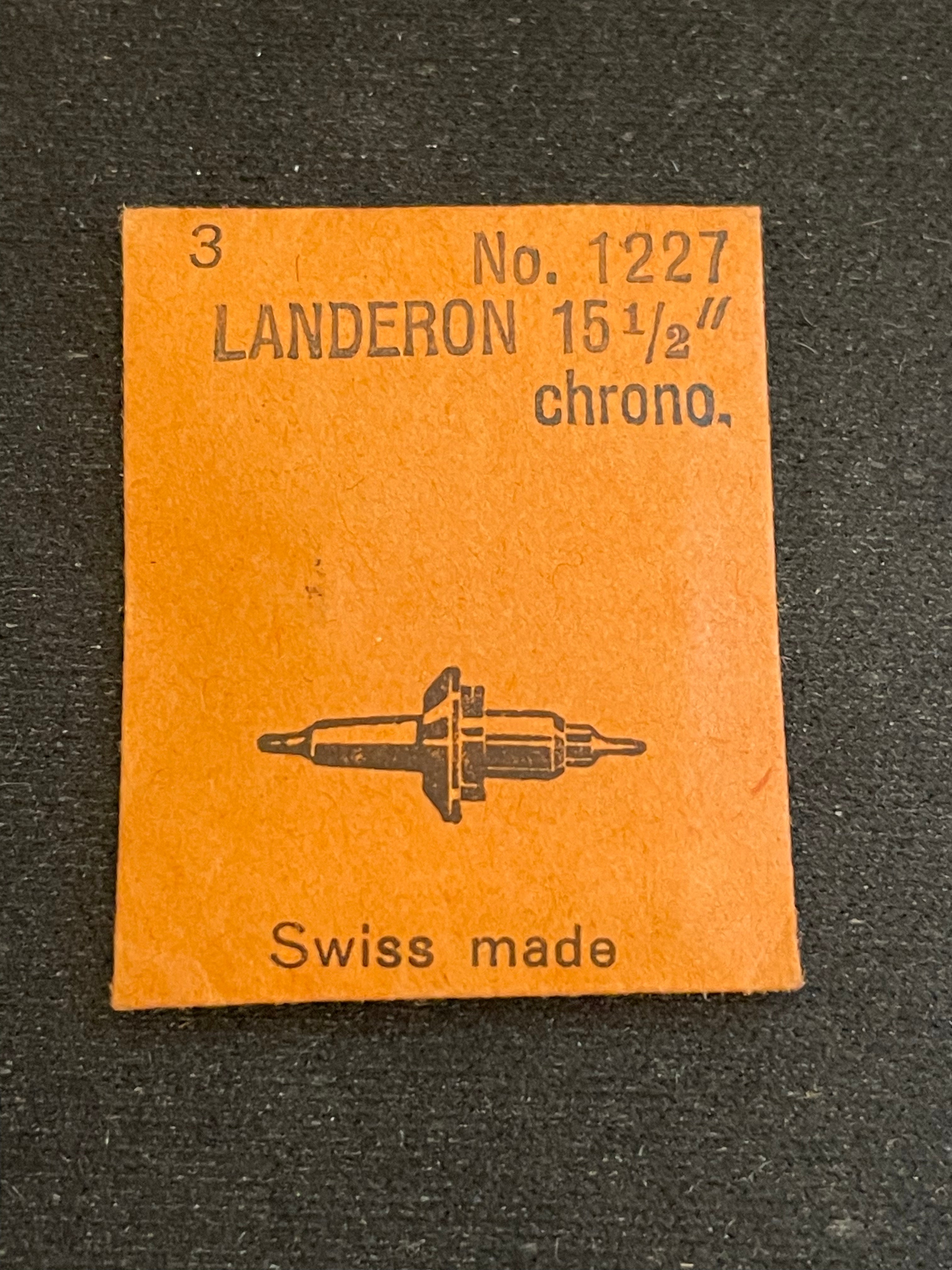 Ronda Balance Staffs (3) for Landeron 15½ ligne Chronograph - new ...