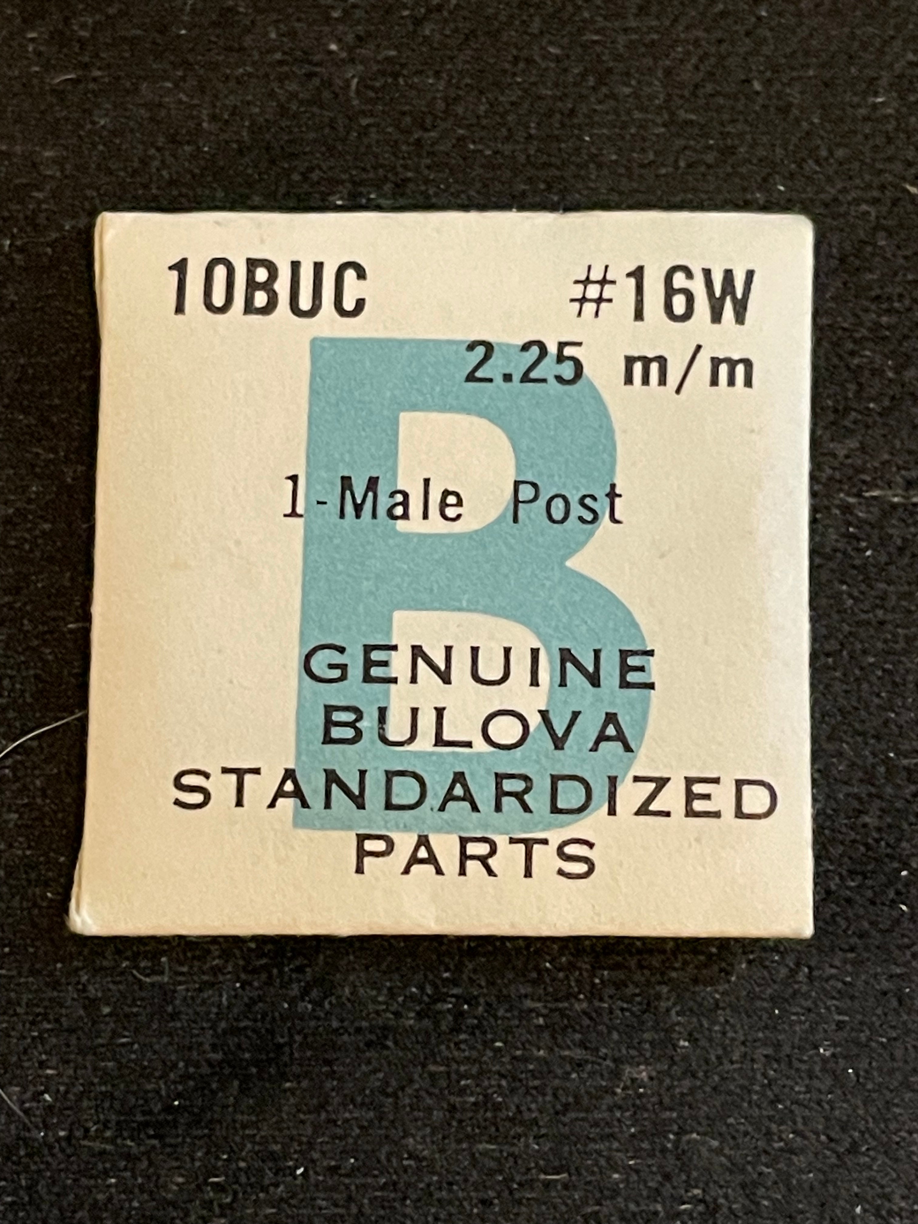 Bulova Factory male stem post for caliber 10BUC - new in envelope ...