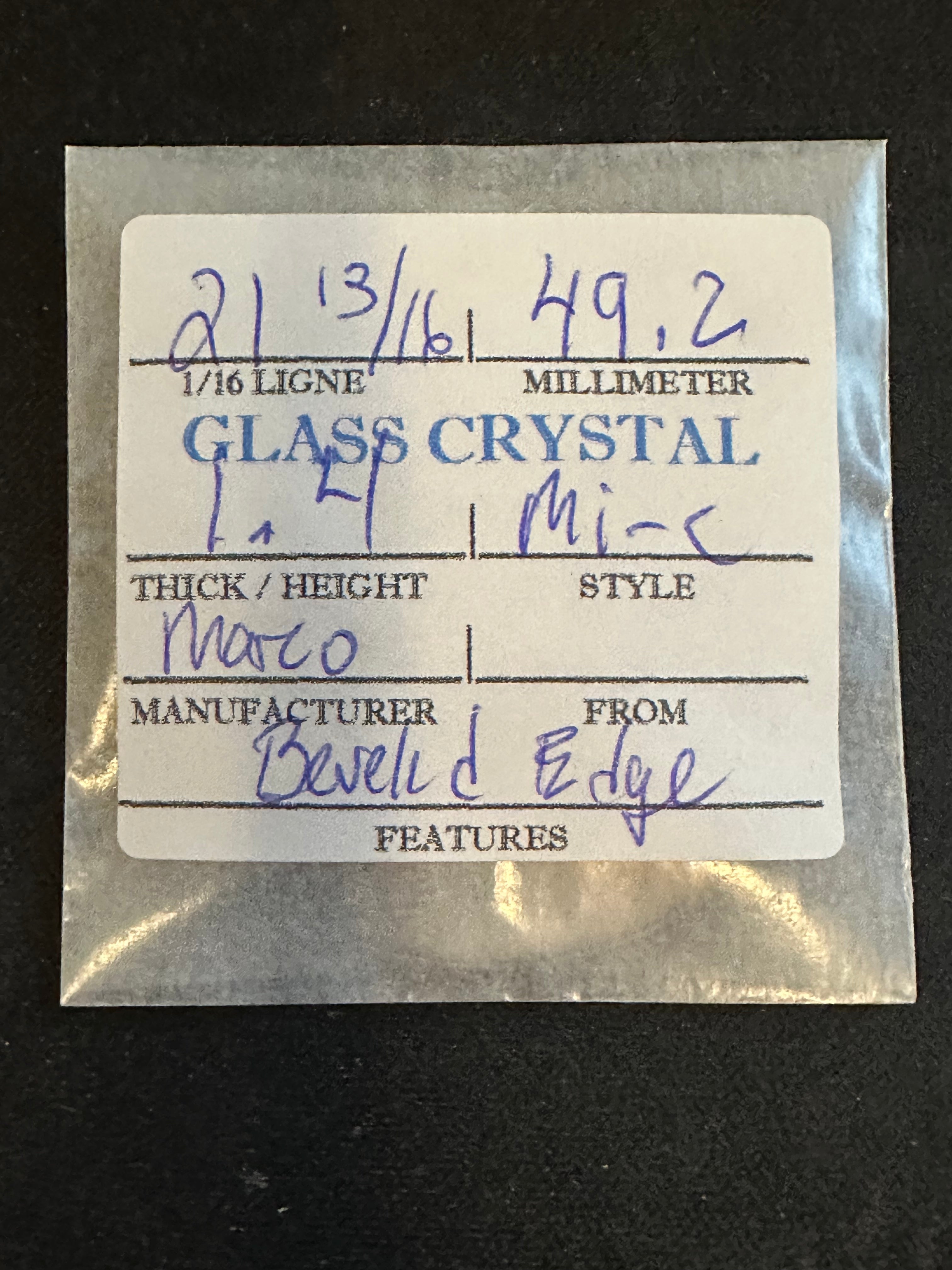 Marco Vintage Glass Pocket Watch Crystal 21-13/16 (~49.2mm) - NOS ...