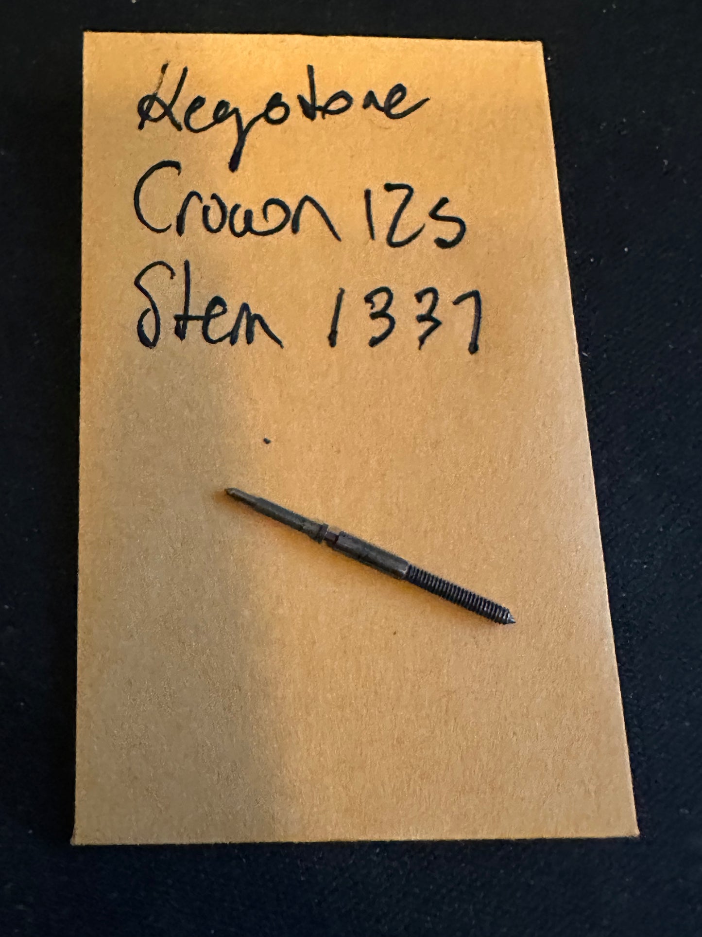 Crown Factory 12s Model 1512 Winding & Setting Arbor / Stem – Vintage ...
