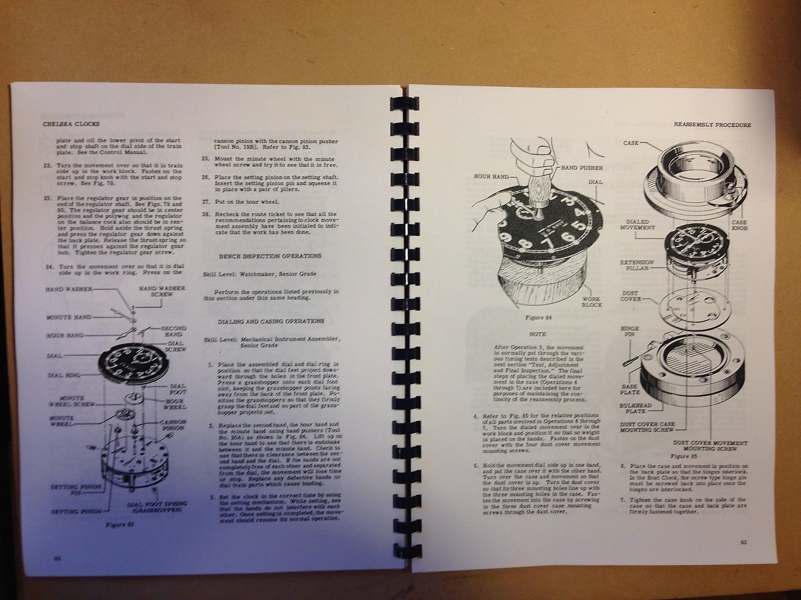 Chelsea Boat & Deck Clocks Repair & Parts Manual from April 1953 ...