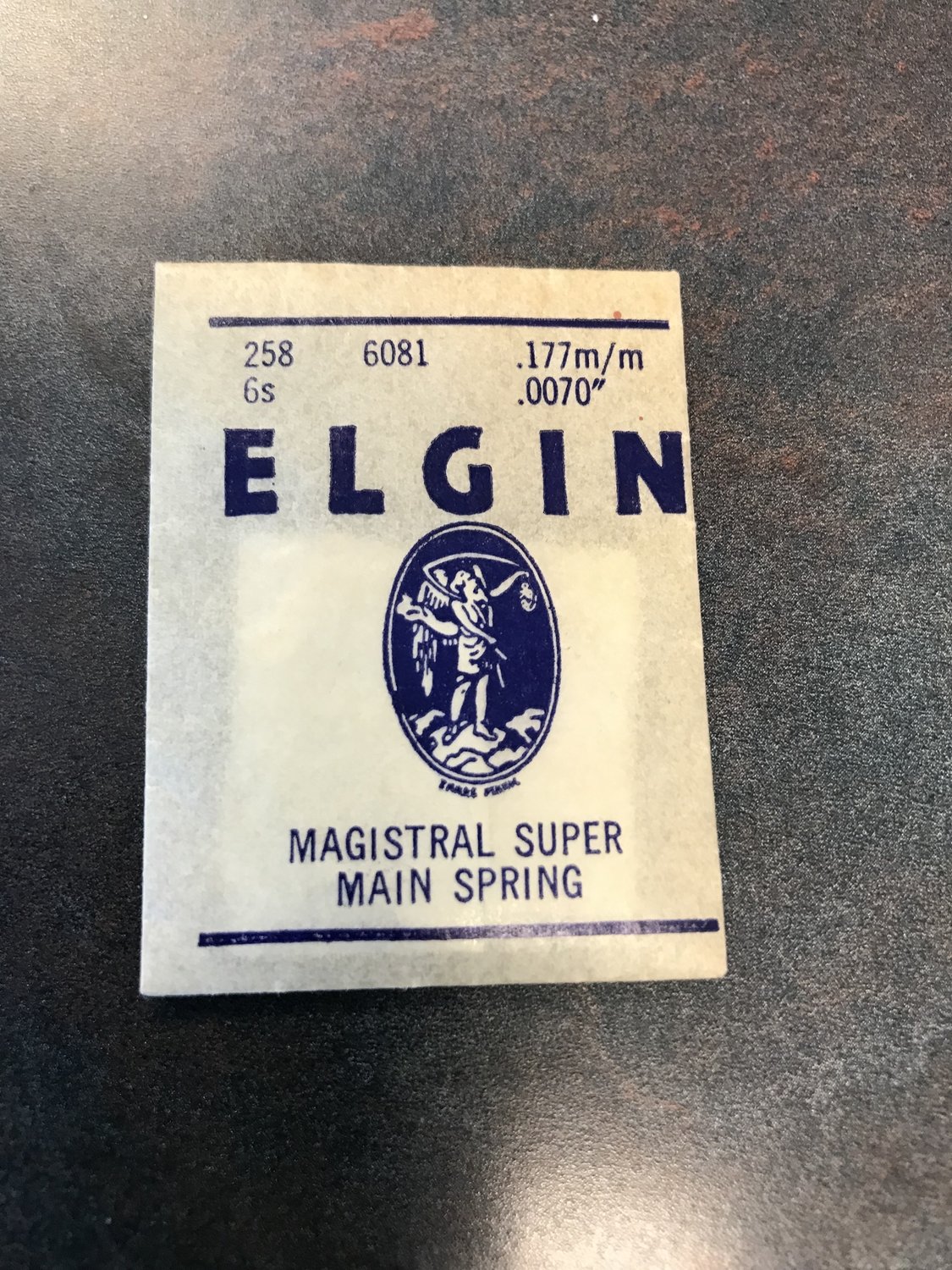 Elgin Factory Magistral Super Mainspring for 6s No. 824 / 6081 - Alloy ...